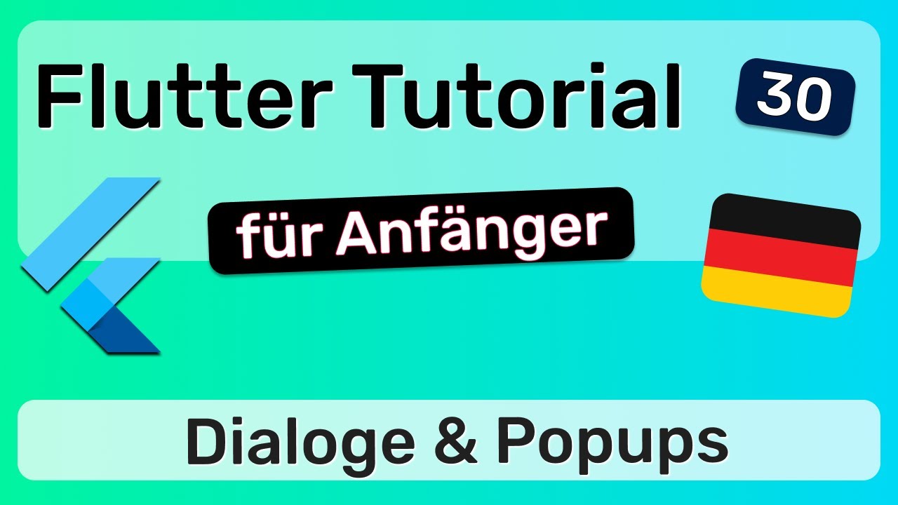 Dialoge - Flutter App Entwicklung - 30 - YouTube
