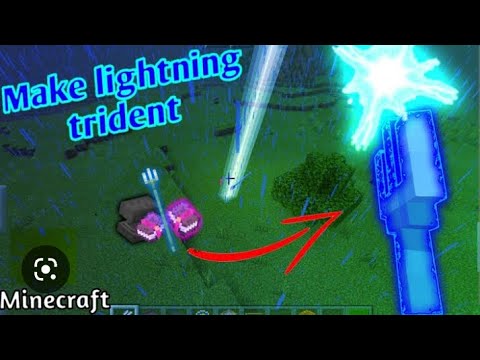 How to make lighting trident in minecraft most powerful trident #viral ...