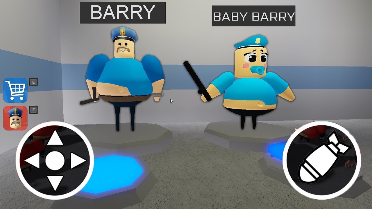 Playing as Mech Robot vs Morphs Barry in Barry's Prison Run Obby ROBLOX ...