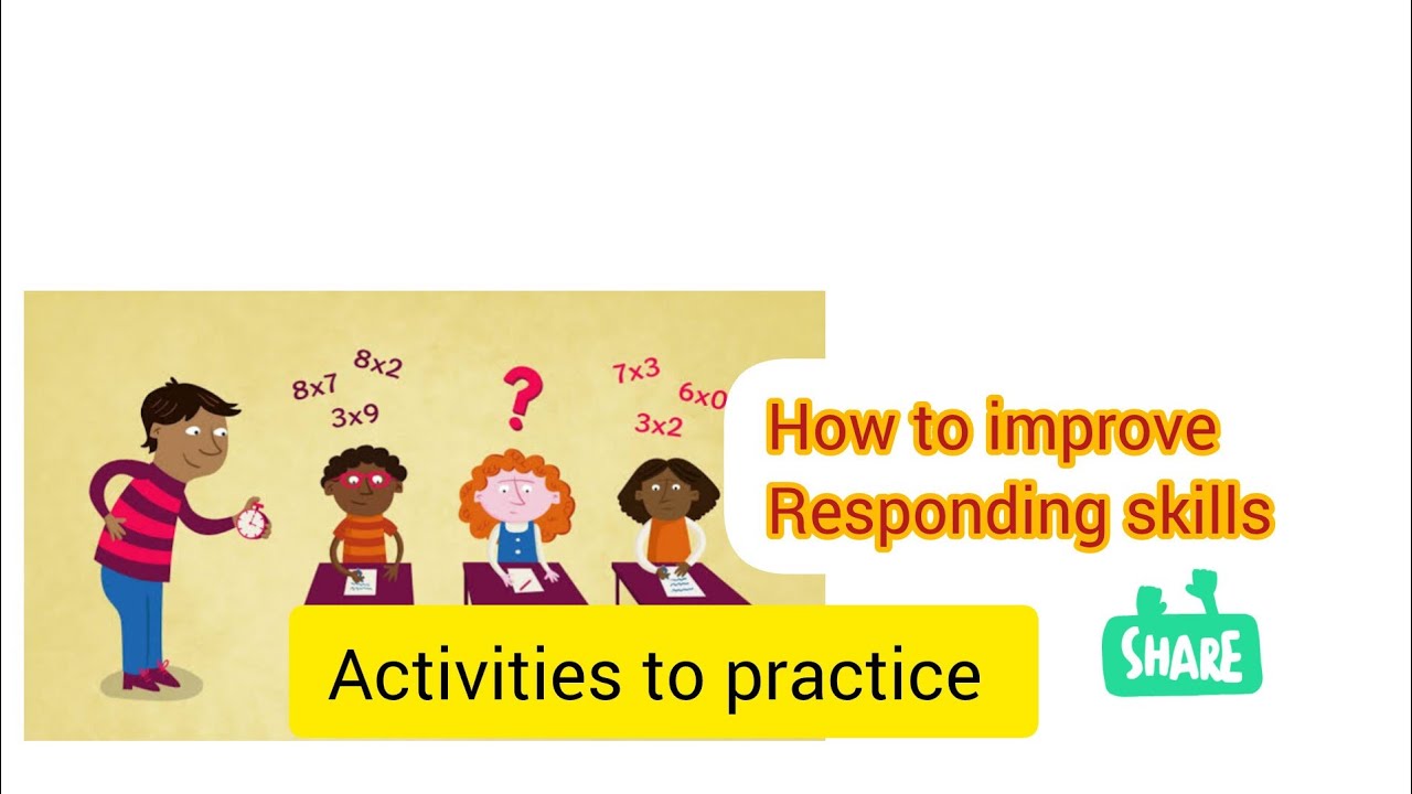 How to Improve Responding skills with activities ( 1st activity) - YouTube