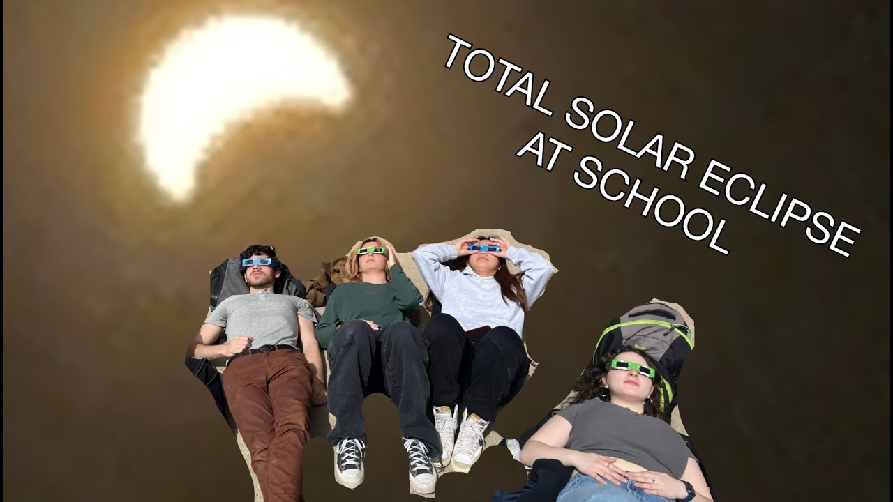WATCHING TOTAL SOLAR ECLIPSE AT SCHOOL!! - YouTube