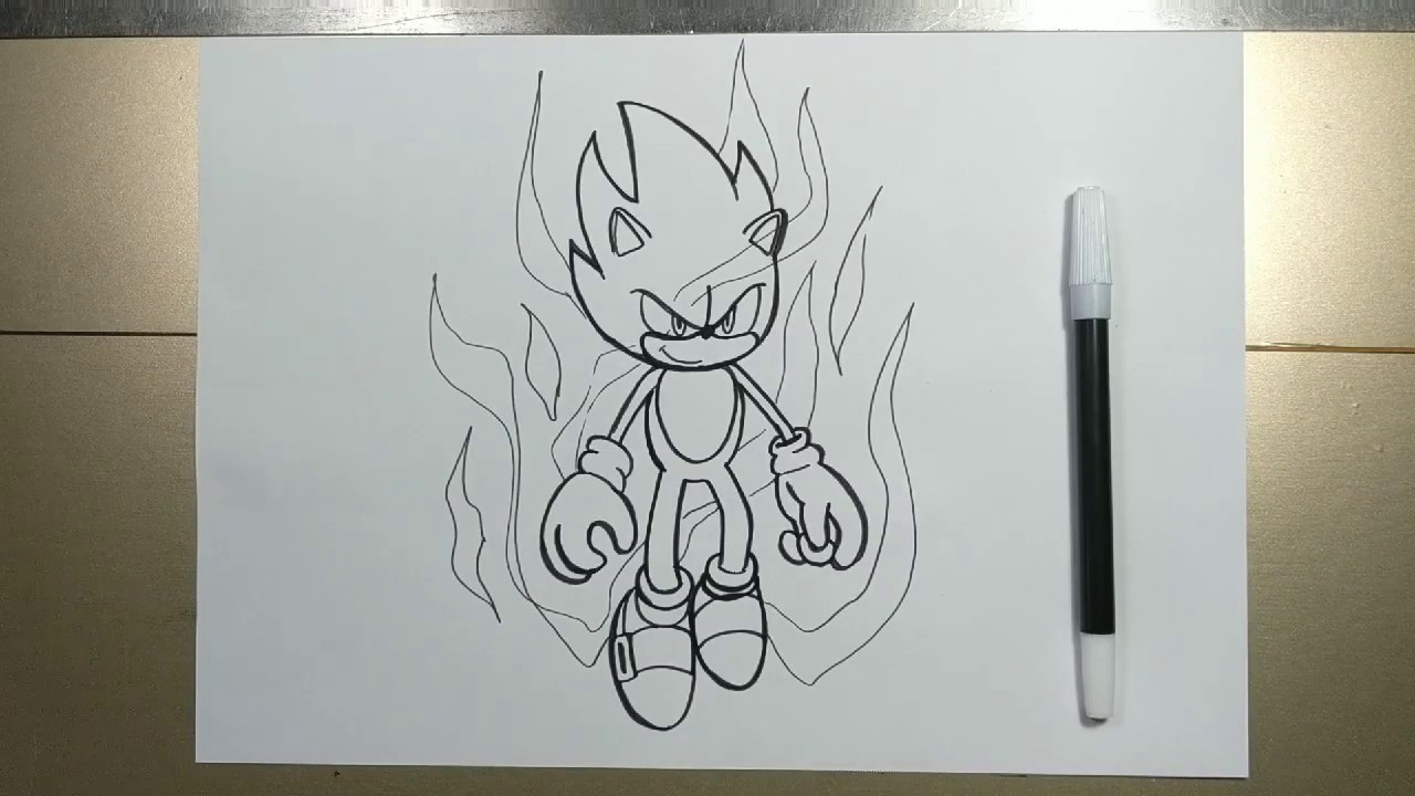 how-to-draw-super-sonic-the-hedgehog-step-by-step-youtube