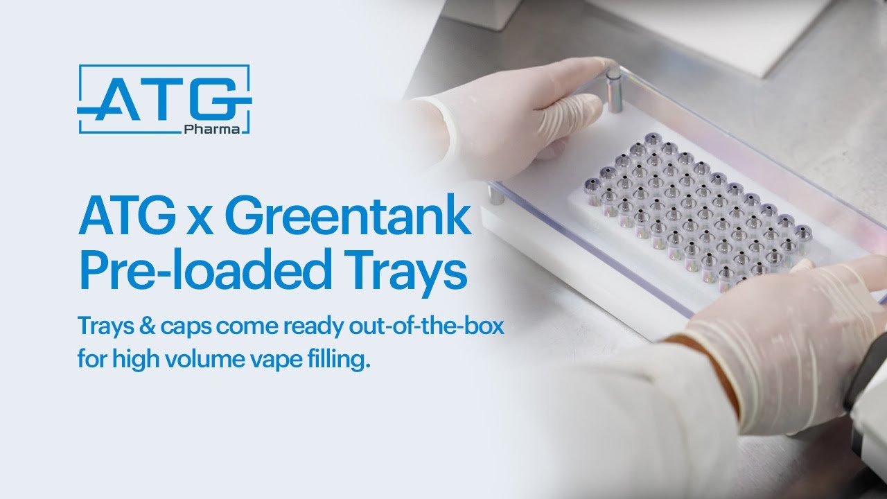 ATG x Greentank Preloaded Cartridge Tray and Capping Solution - YouTube