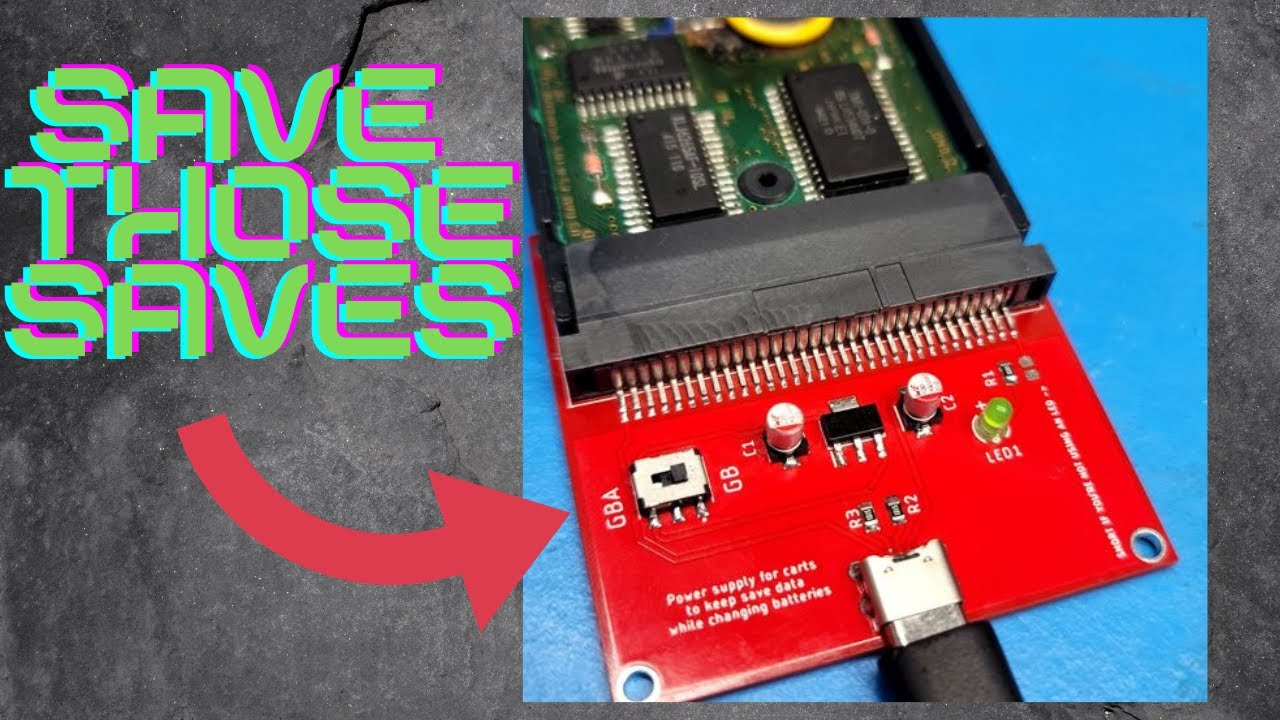 Change your Gameboy batteries without losing the save data with this ...