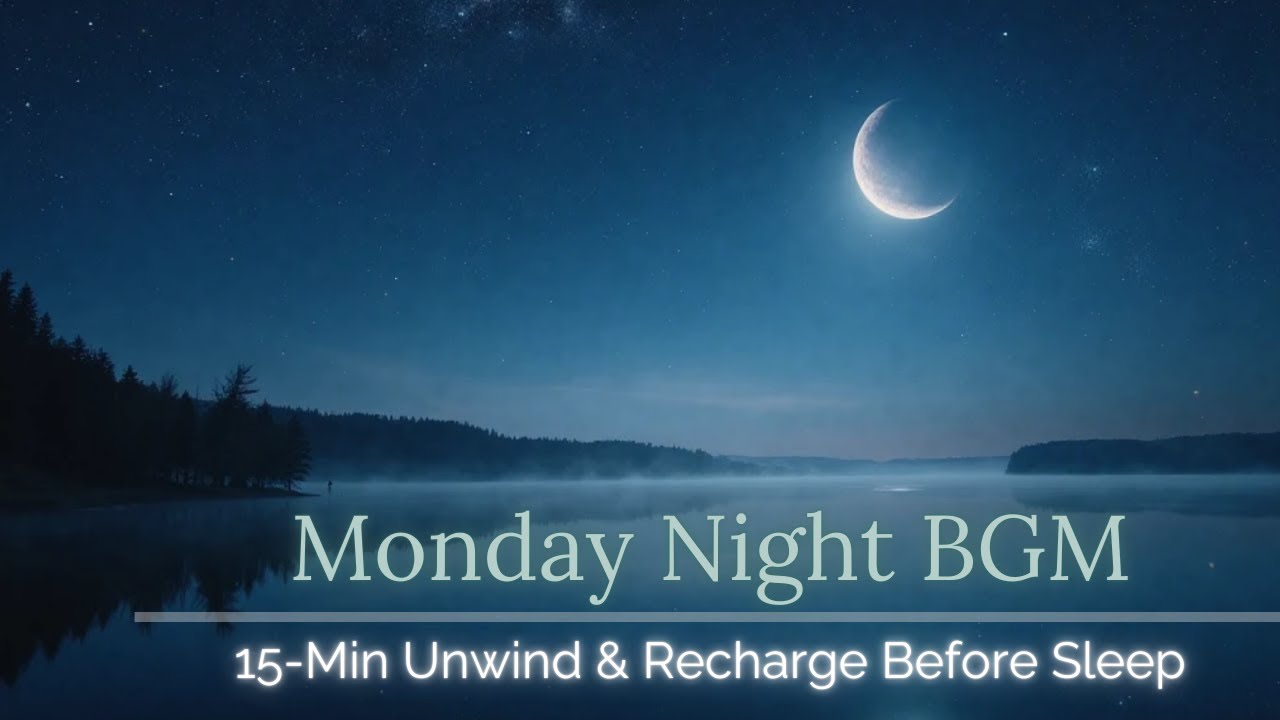 🌿🌙 Monday Night Relaxing BGM | 15-Min Music to Unwind & Recharge - YouTube