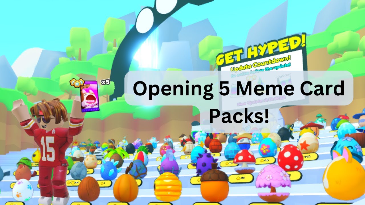 Opening 5 Meme Trading Card Packs! #ps99 #roblox #foryou - YouTube