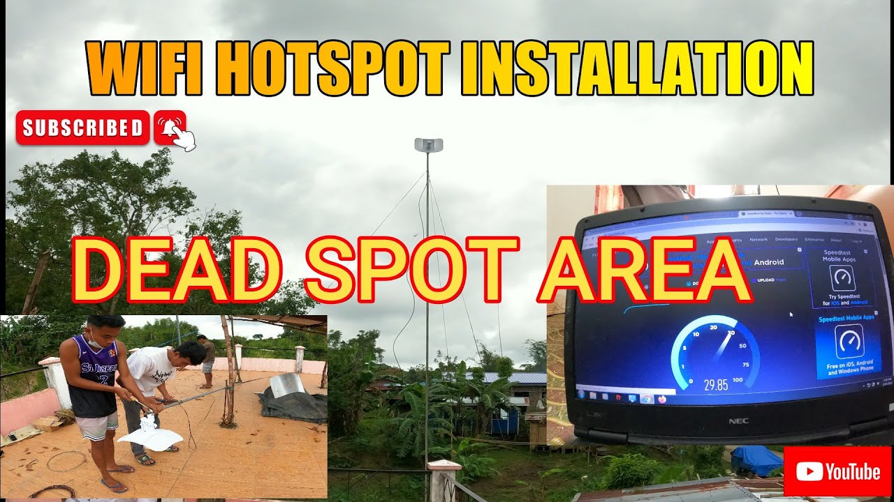 Dead spot Area WIFI HOTSPOT INSTALLATION #teamfredtronics - YouTube
