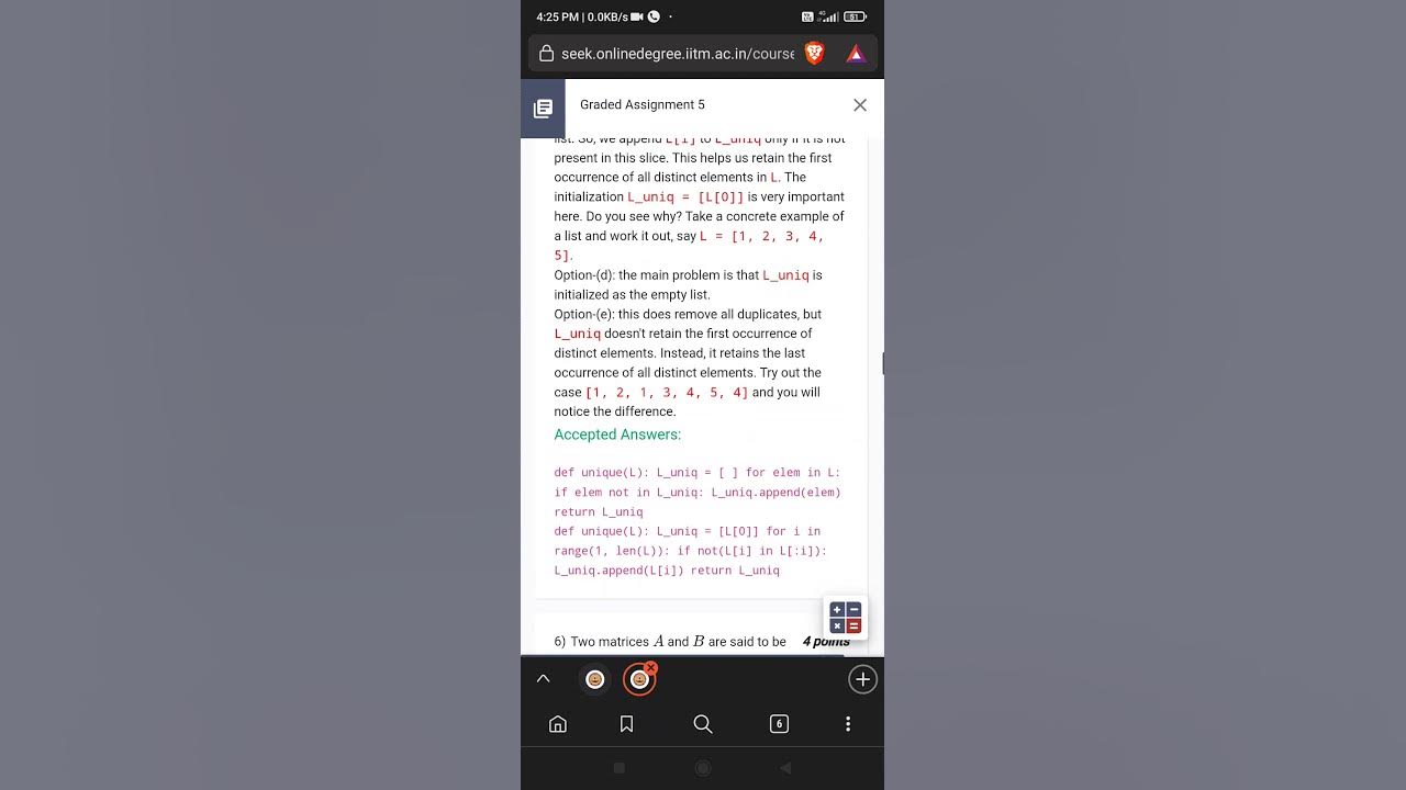 Iitm Python Graded Assignment Week 5 Solutions Youtube