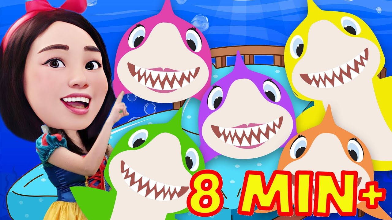5 Little Shark Jumping on the Bed | DoReMi Kids Songs - YouTube