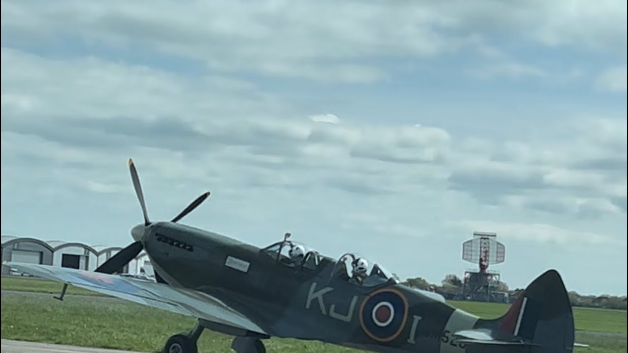 Spitfire out of EGHF - YouTube