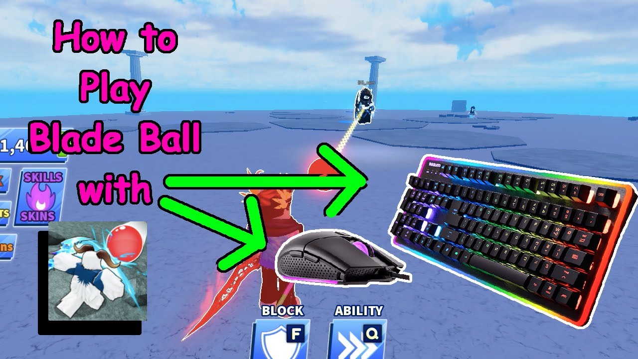 How to play Blade ball with Keyboard and Mouse.All control/Move ...
