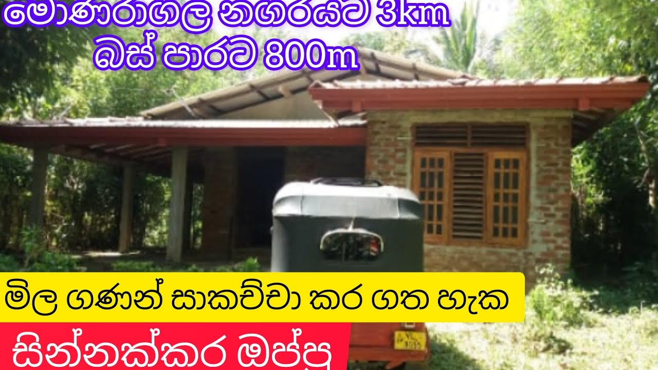 20 perches land with house for sale in Monaragala 🏠 පර්චස් 20 සමග ...