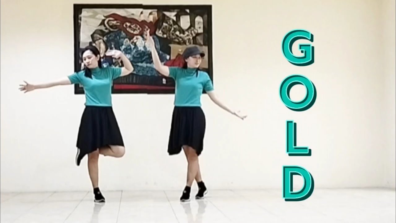 Gold / Line Dance / Thomas Malle / @theresialined1 - YouTube