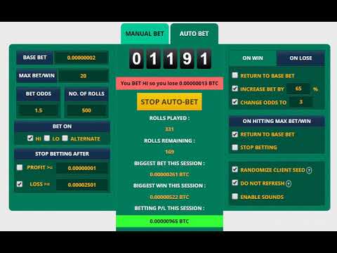 Freebitco.in Autobet Strategy 2017 Fast Profit 100% secure proof #2 HOW ...