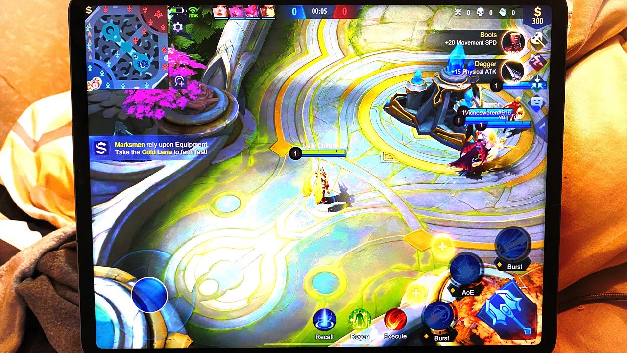 iPad Pro [2021] Mobile Legends 60fps Gameplay! [Mobile Legends: Bang ...