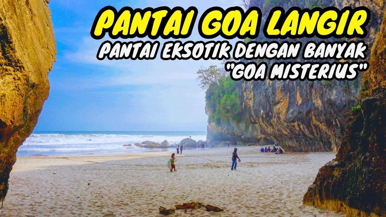 Pantai GOA LANGIR | Pantai Eksotis dengan Banyak Goa Misterius - YouTube