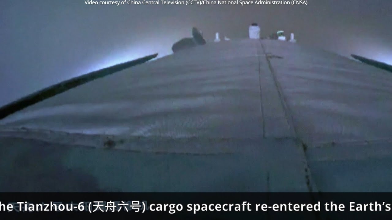Tianzhou-6 deorbited - YouTube