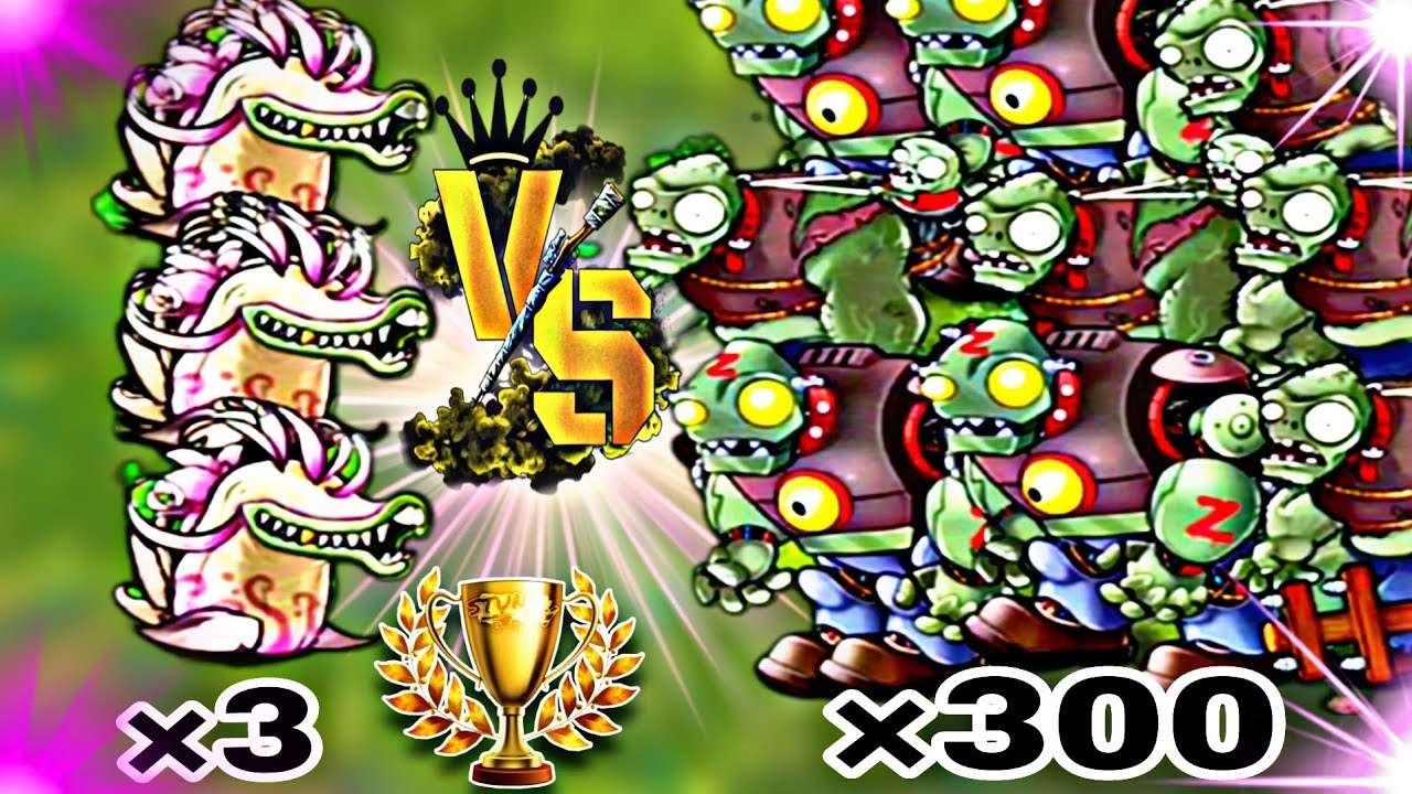 Epic Showdown: King Godzilla Garlic vs. 300 Gargantuar Zombies! ( PVZ ...