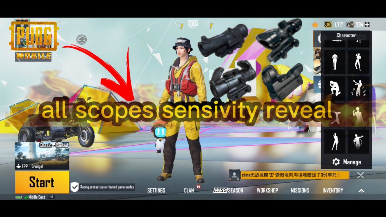 MOST DEMANDED VIDEO ALL SCOPES SENSTIVITY REVEALED_PUBG MOBILE - YouTube