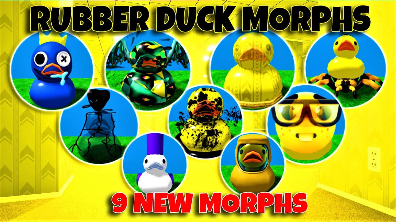 Find The Rubber Duck Morphs - 9 NEW Rubber Duck Morphs! [BACKROOMS ...