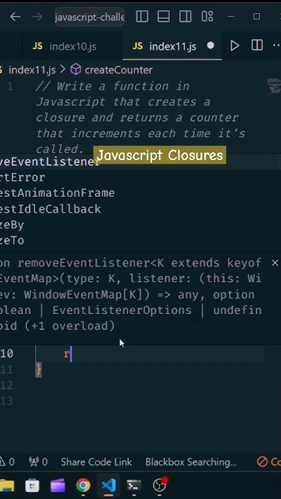 Master Javascript Closures #shorts #shortvideo #trending #javascript #codingchallenge #viral ...