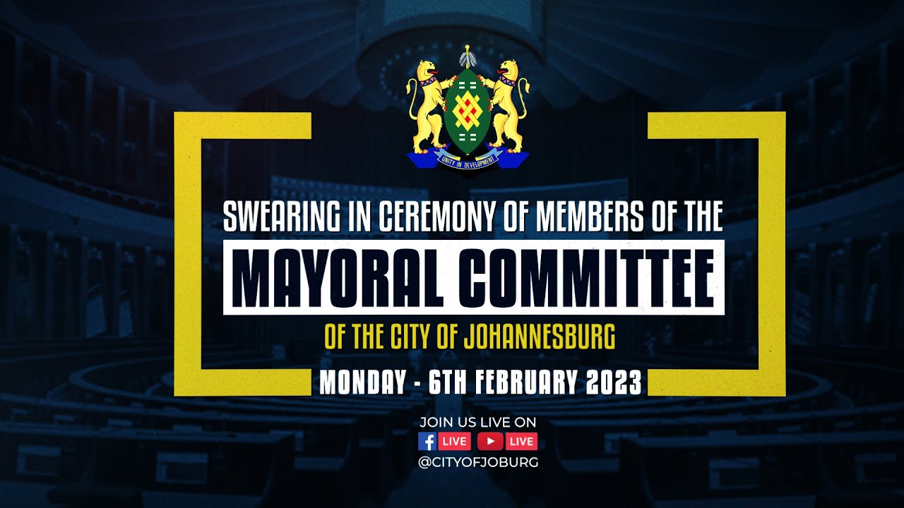 Swearing In Ceremony of the Members of the Mayoral Committee of the ...