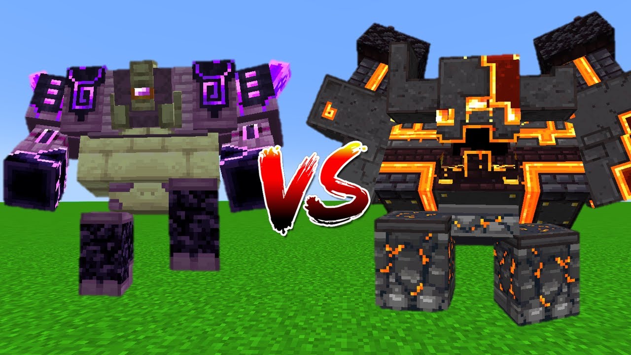 Ender Guardian Vs Netherite Monstrosity - Minecraft Mob Battle - YouTube