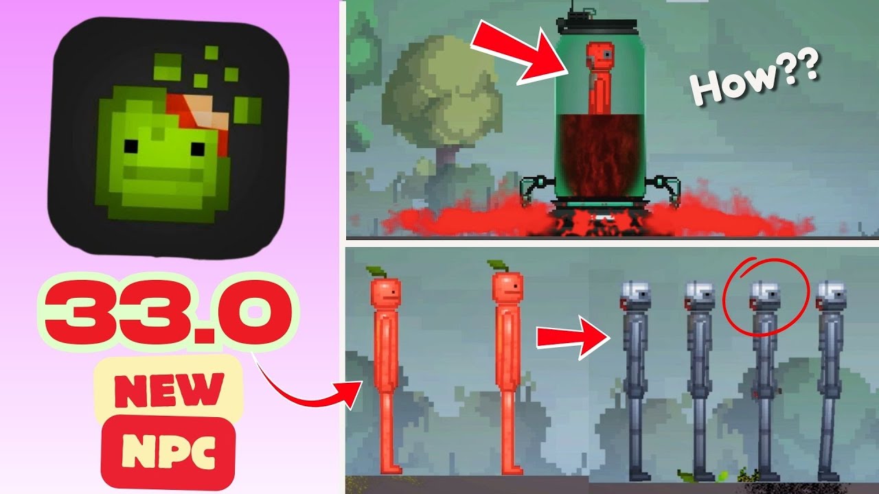 NEW HIDDEN NPC in UPDATE 33.0! Secret Robot Melon in Melon Sandbox ...
