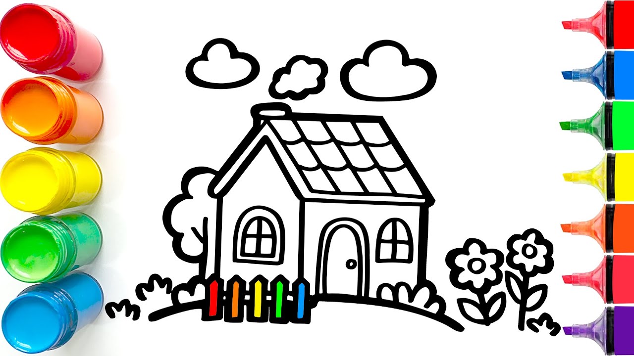 How to Draw a Dreamy House | Easy Step by Step Tutorial - YouTube