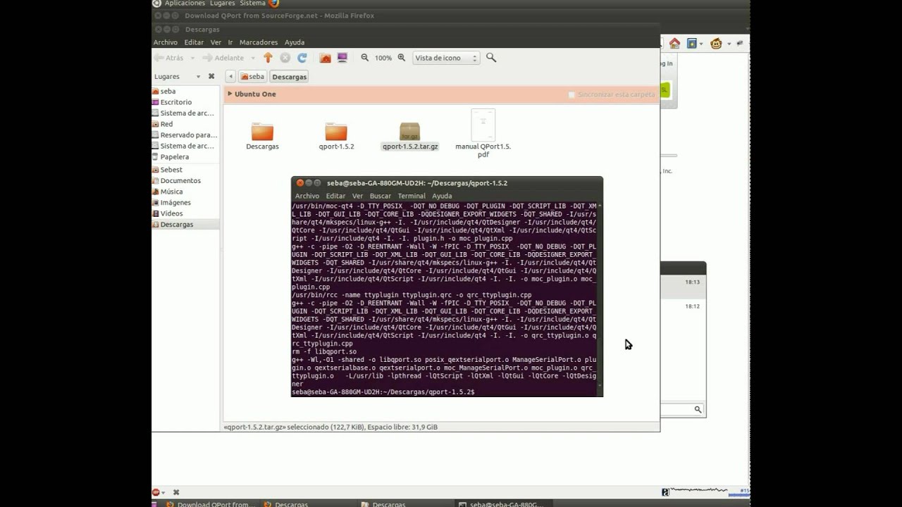 Compilando e instalando qport - YouTube