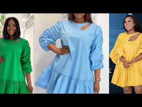 DIY: How to make this beautiful dress with a stylish keyhole design # ...