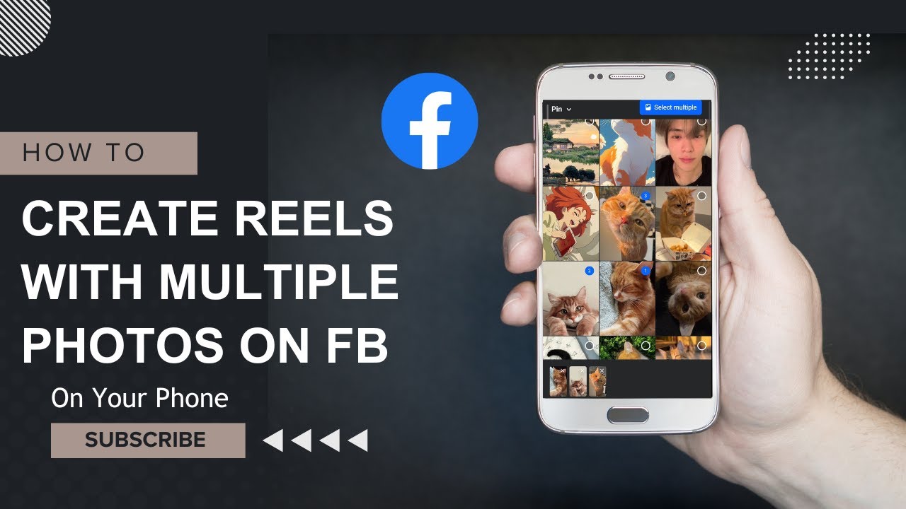How to Add Multiple Photos in One Reel on Facebook - YouTube