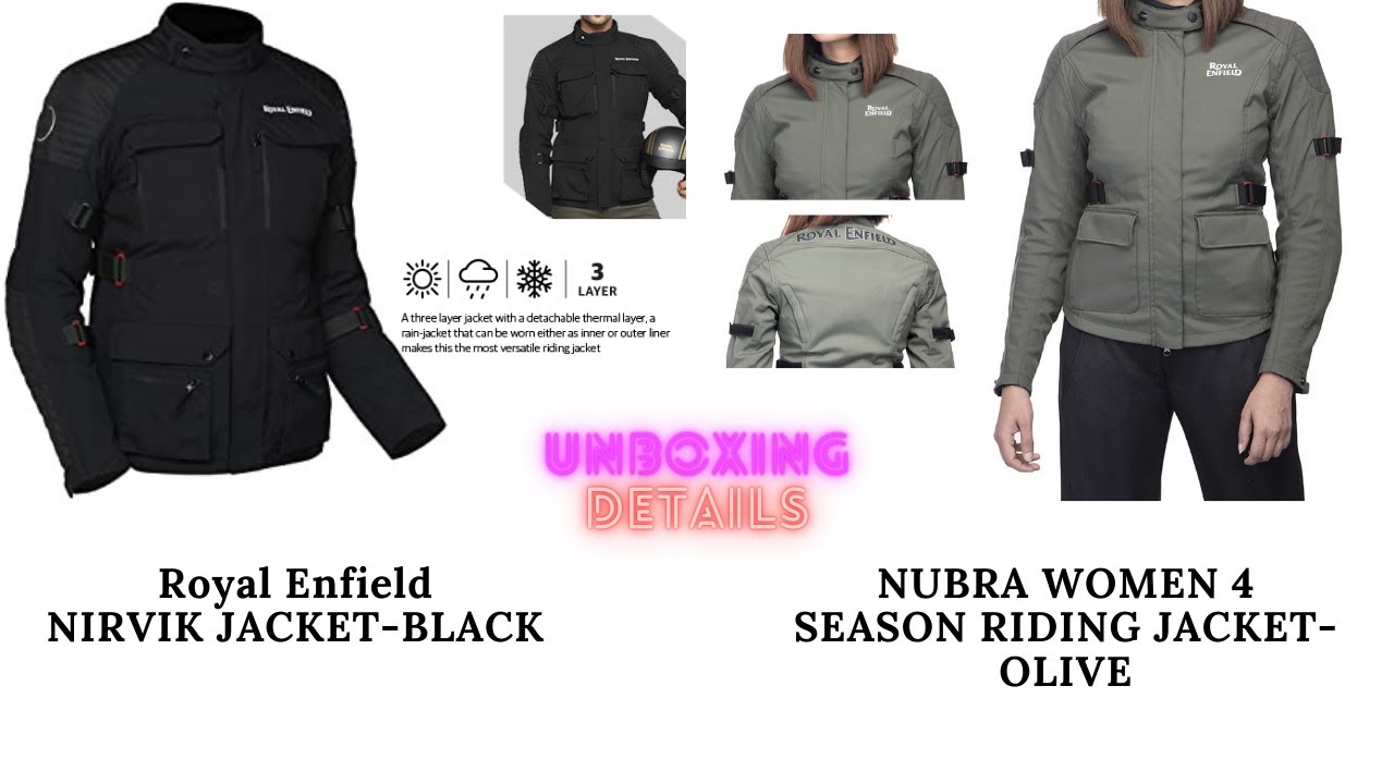 Royal Enfield Touring Jacket Nirvik Black | NUBRA WOMEN 4 SEASON RIDING ...