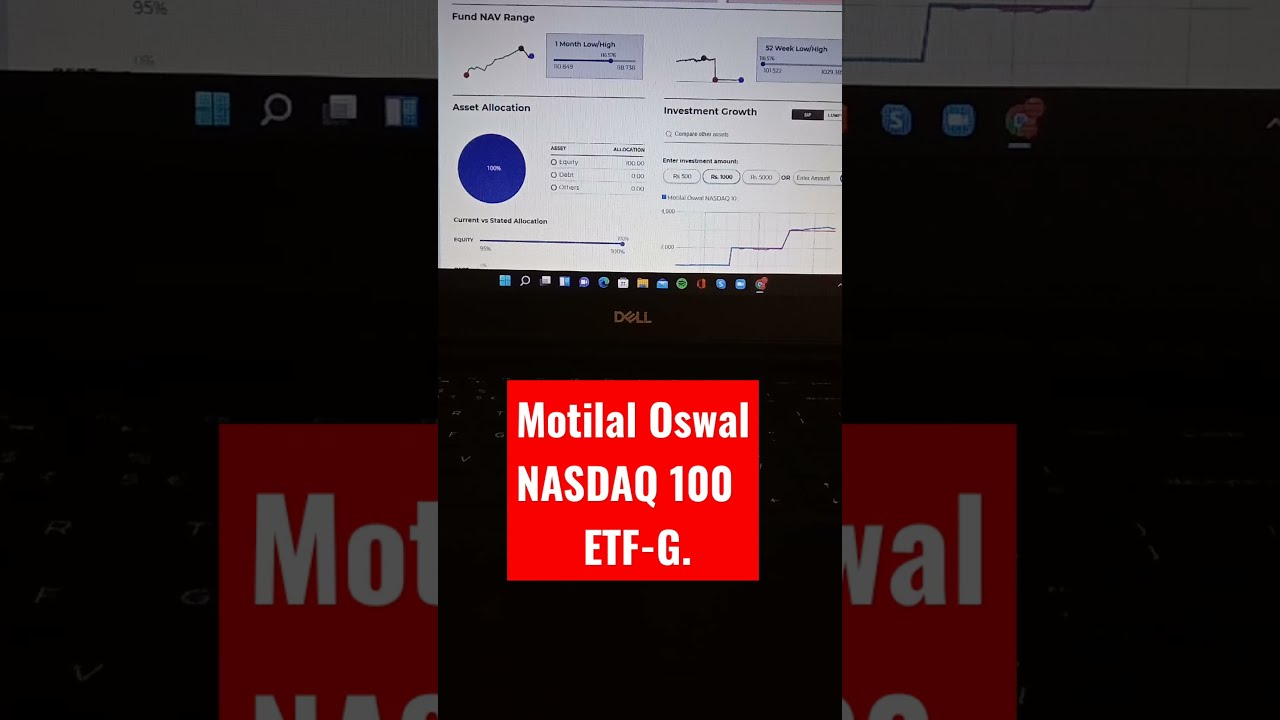 Motilal Oswal NASDAQ 100 ETF G motilaloswal youtubeshorts shorts Motilal Oswal NASDAQ 100 ETF G motilaloswal youtubeshorts shorts