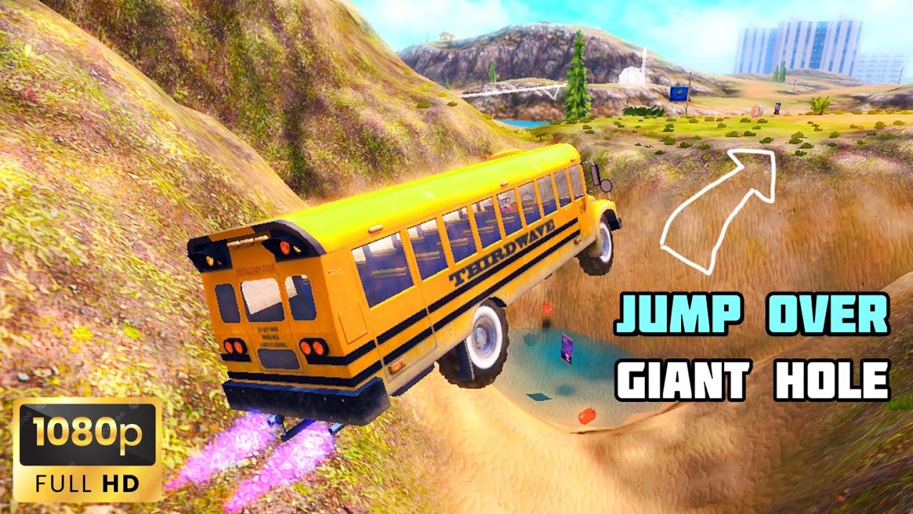 CHALLENGE! JUMP OVER GIANT HOLE | OFF THE ROAD HD OPEN WORLD DRIVING ...