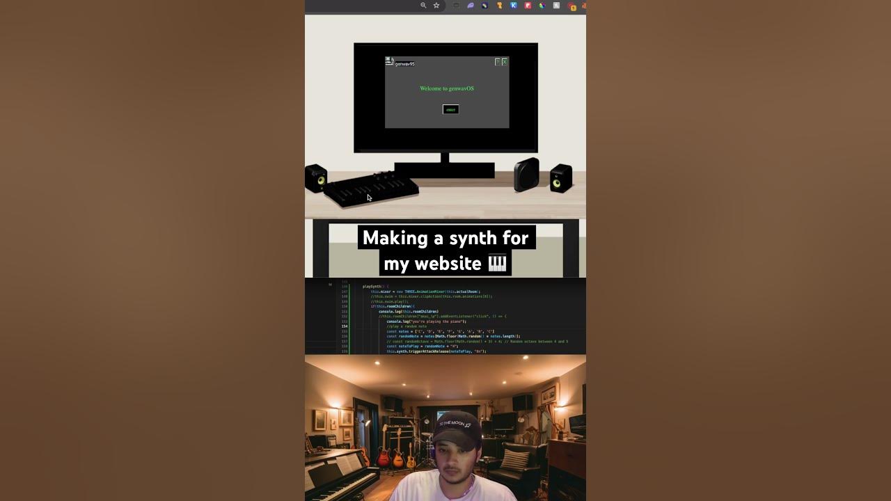 Making A Playable Synth For My Website Programming Programmer Coding Programmers Threejs 
