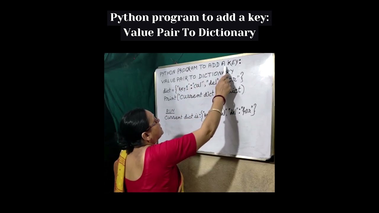 Python Program To Add A Key Value Pair To Dictionary python Python Program To Add A Key Value Pair To Dictionary python