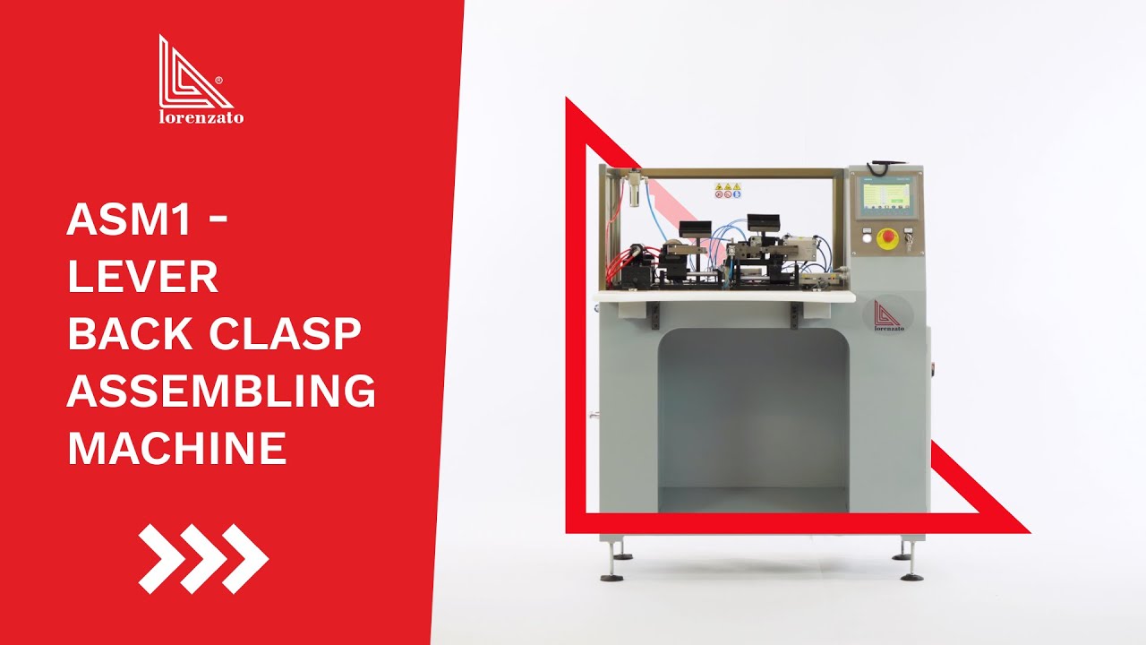 ASM1 - Lever back clasp assembling machine | Lorenzato - YouTube