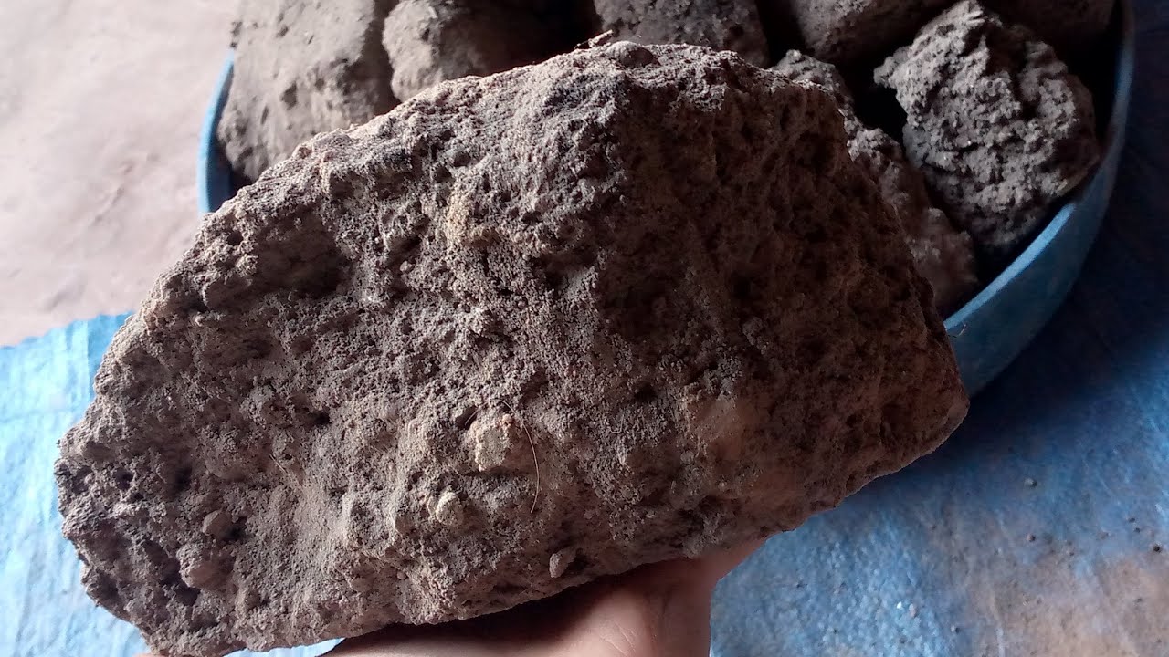 New video🤗Super Crunchy stony Blackish concrete big chunks dry floor ...