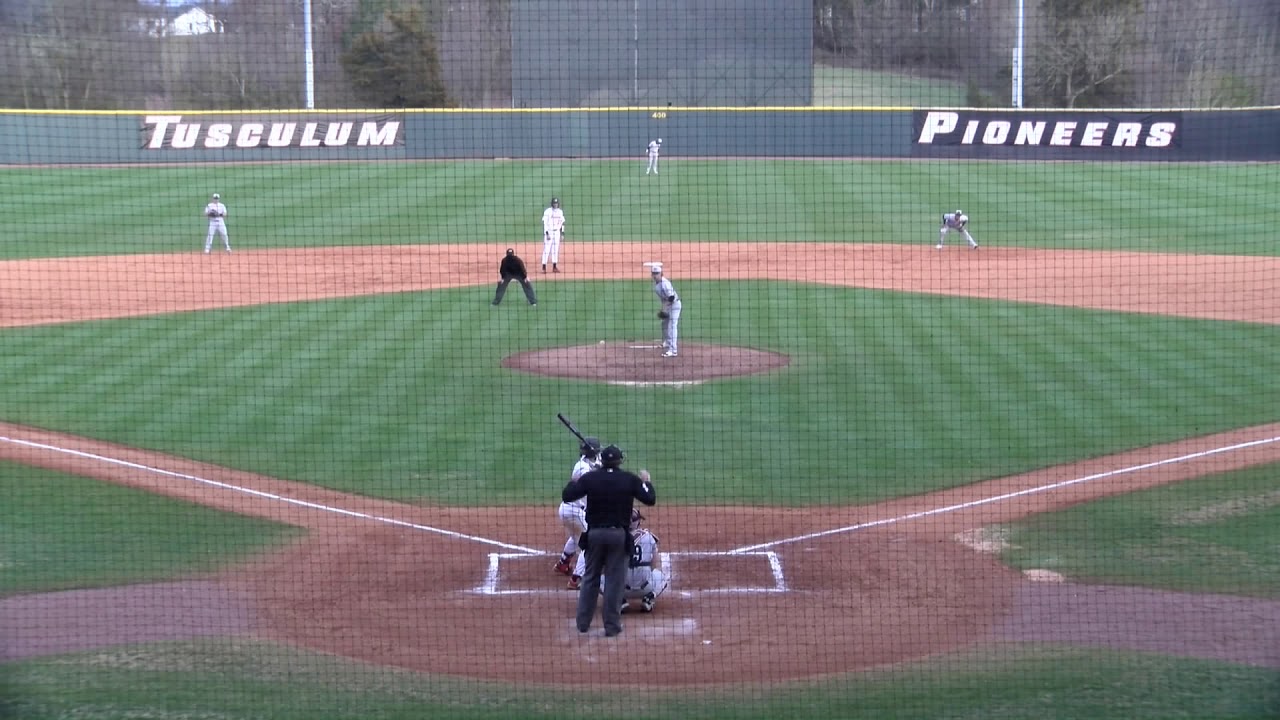 Tusculum Baseball Highlights vs Lenoir Rhyne - YouTube