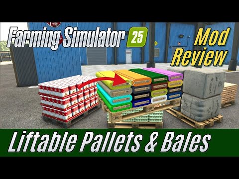 FS25 Mod Review: Liftable Pallets & Bales - YouTube