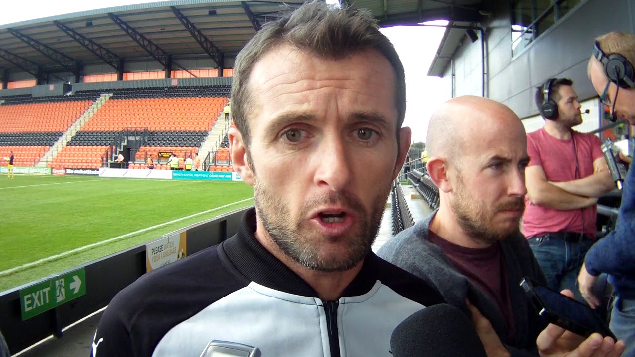 Nathan Jones post Barnet defeat - YouTube