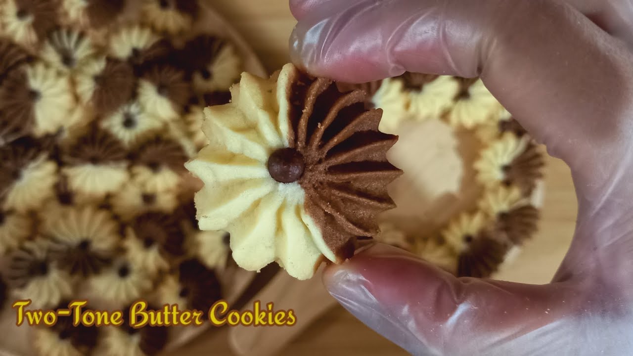 Two-Tone Butter Cookies ทูโทนคุกกี้ 双色曲奇 | ArwenPaen - YouTube