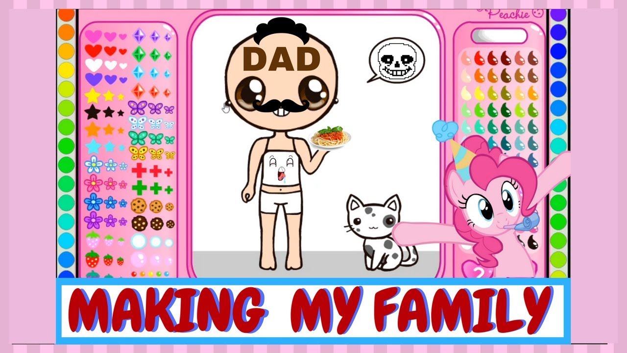 MAKING MY FAMILY - Dress Up + Color Workshop! - YouTube