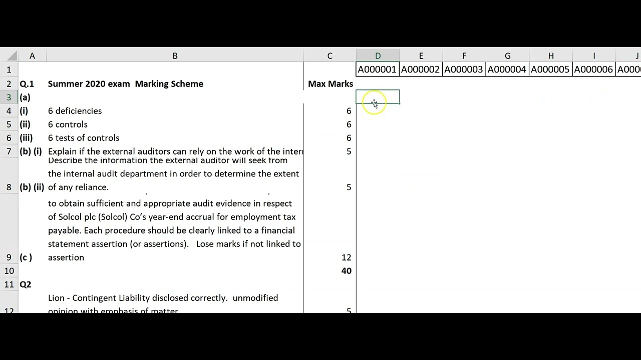 T&L 2021 Luke Fannon Online Exam Correcting - YouTube