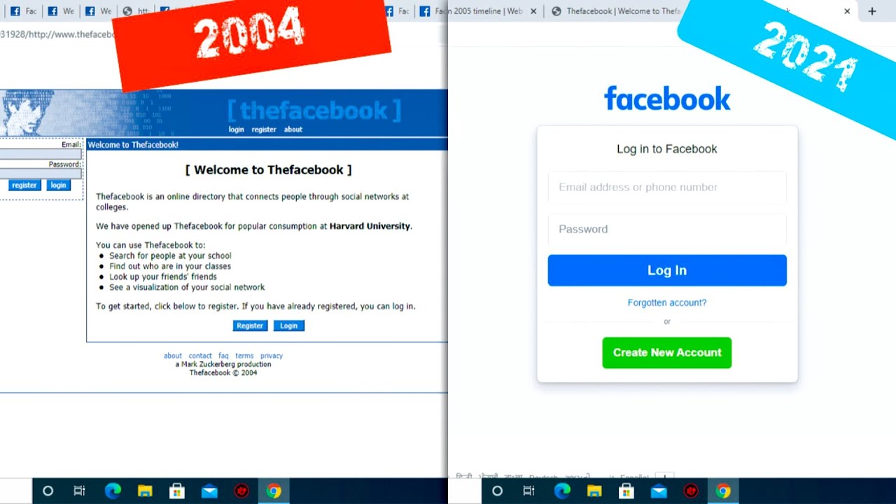 Evolution of Facebook 2004-2021 - YouTube