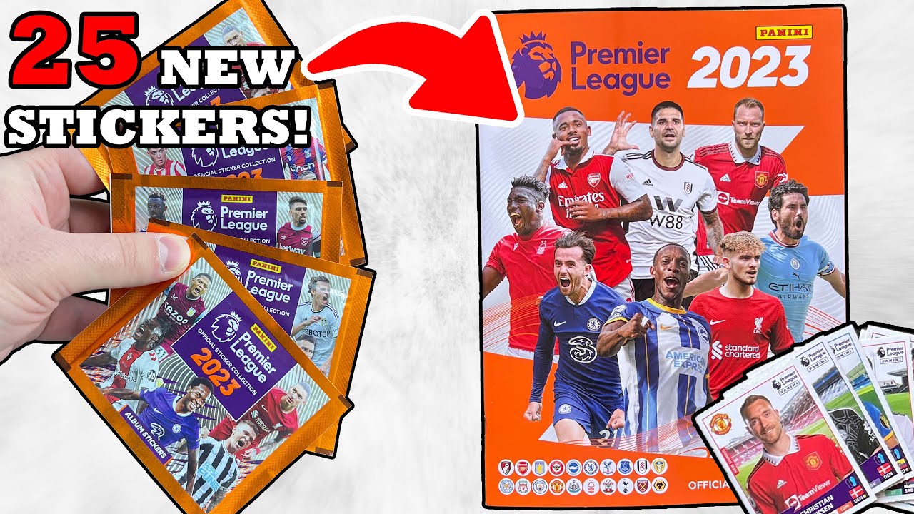 25 NEW STICKERS! UPDATE PANINI PREMIER LEAGUE 2023 STICKER ALBUM! 5 NEW ...