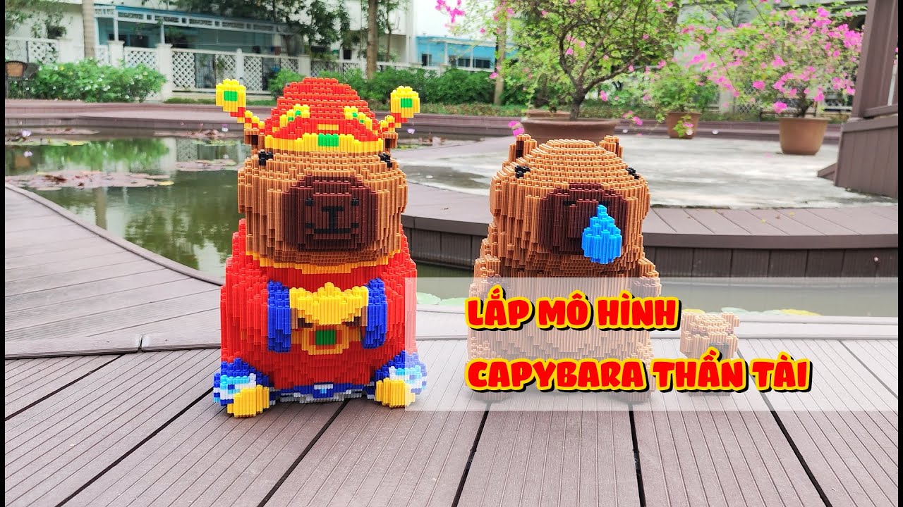 Lắp mô hình capybara thần tài từ lego răng cưa #capybara #tholaplego ...
