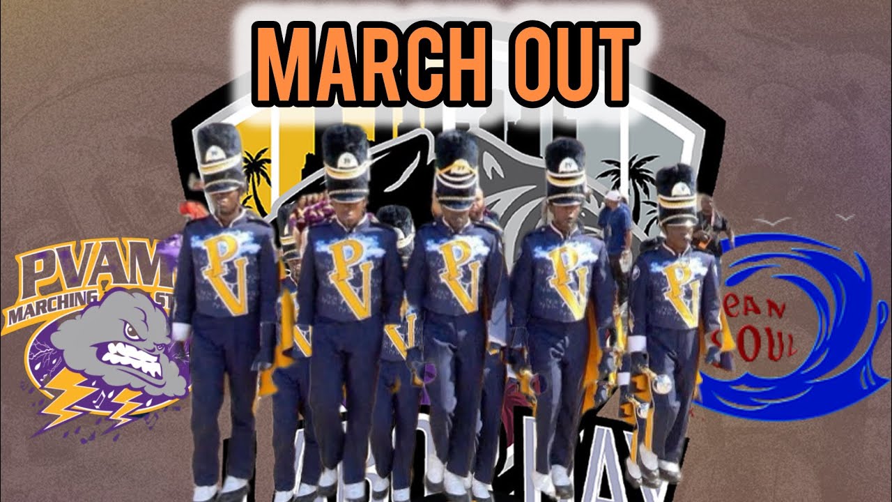 PVAMU Marching Storm Marching Out of The 2025 Labor Day Classic - YouTube