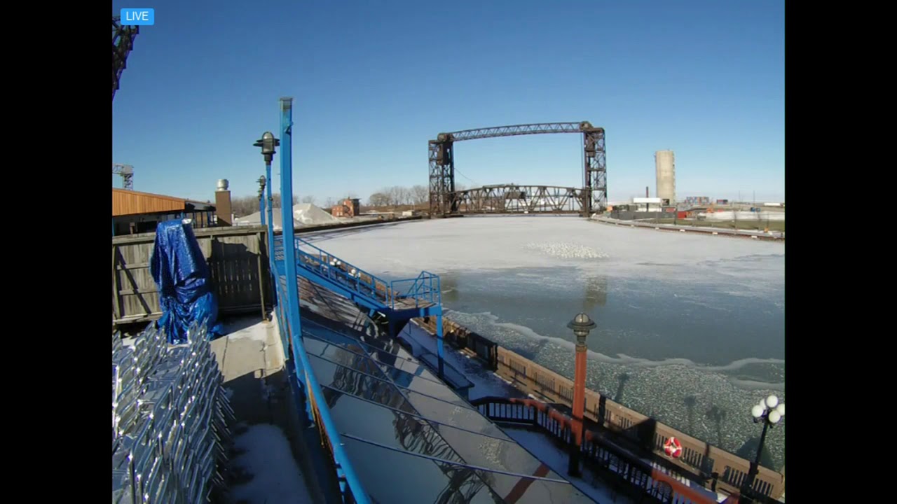 This is what the Cuyahoga River looks like after 2 days of subzero ...